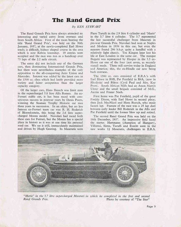 1962 Rand Grand Prix – The Chicane